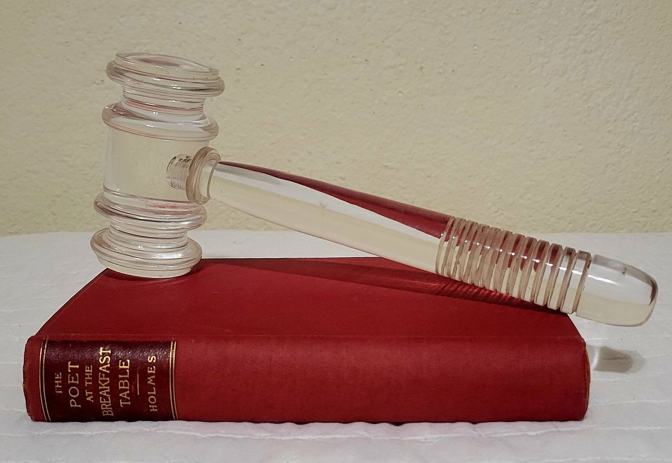 Vintage Lucite Gavel Hammer - Etsy