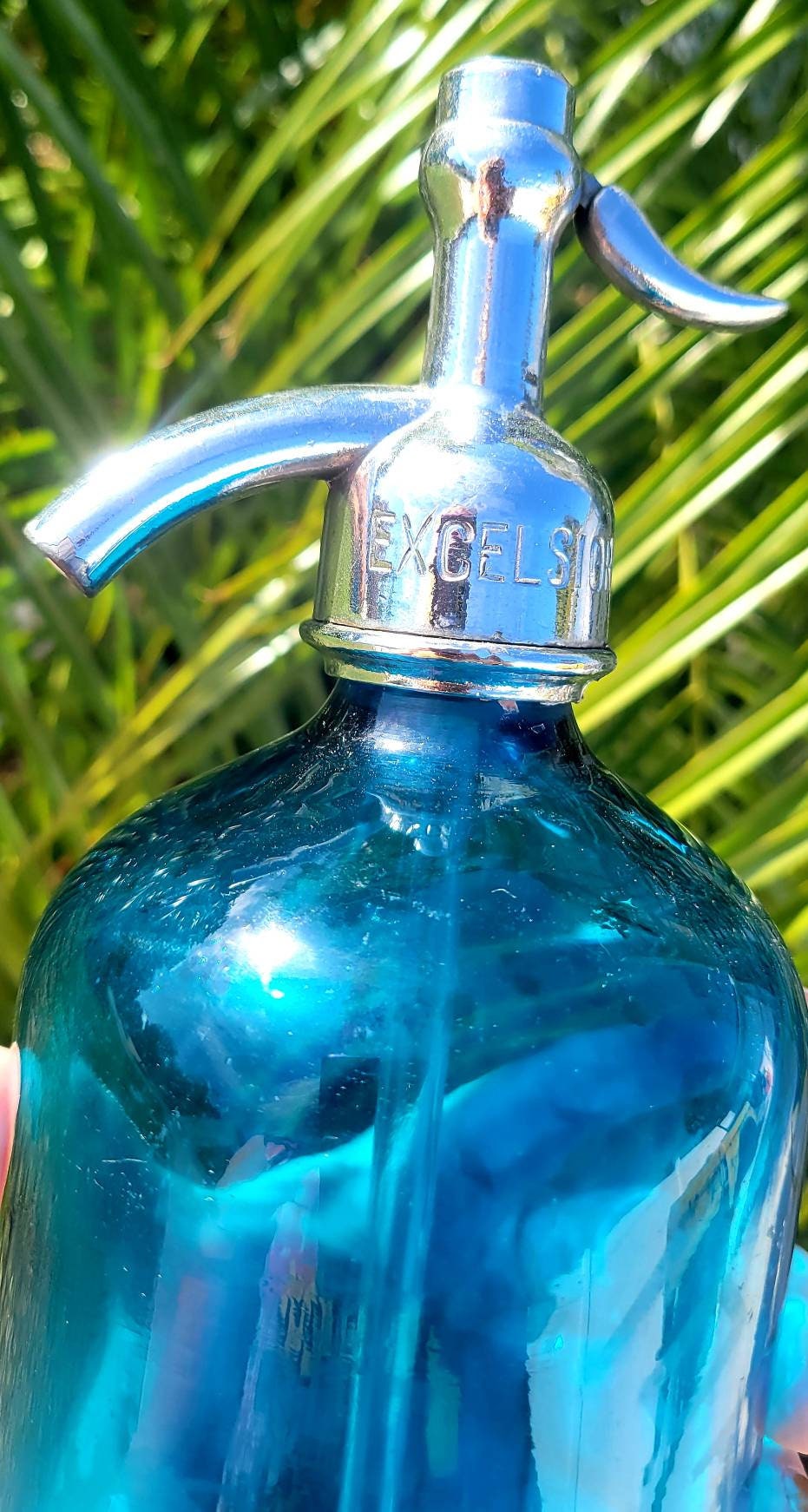 Vintage Cobalt Blue Excelsior Beverage Co. Seltzer Bottle rare - Etsy