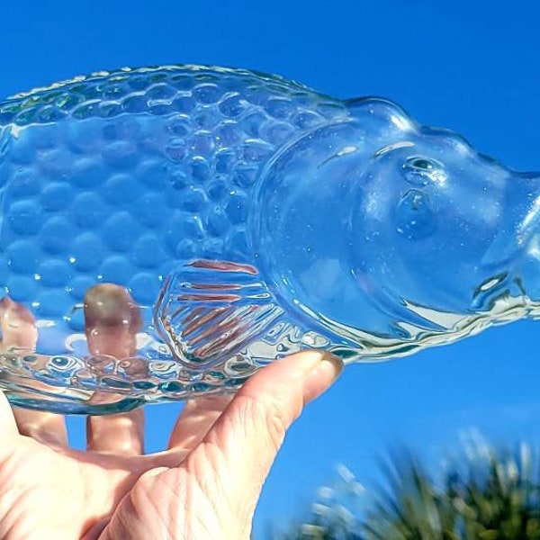 Glass Fish Bottle - Etsy