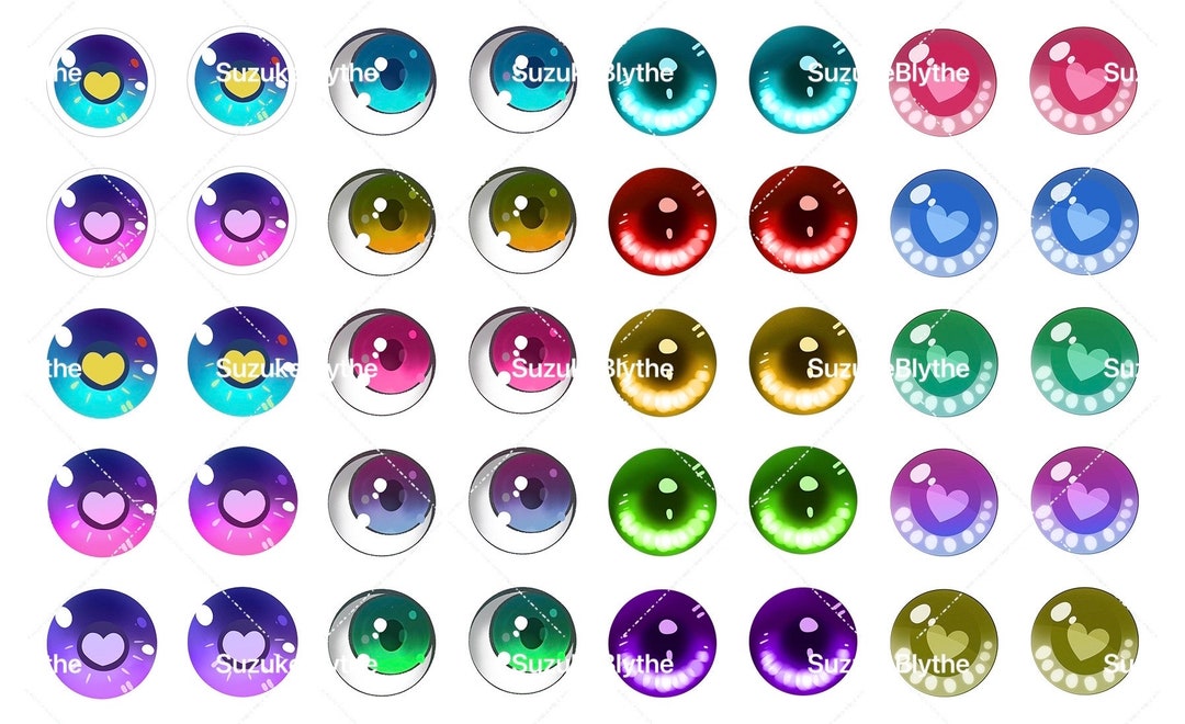 Blythe Doll Eye Chip Print Outs - Etsy