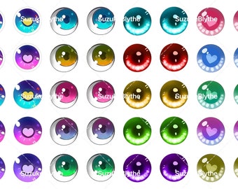 Blythe Doll Eye Chip Print Outs - Etsy