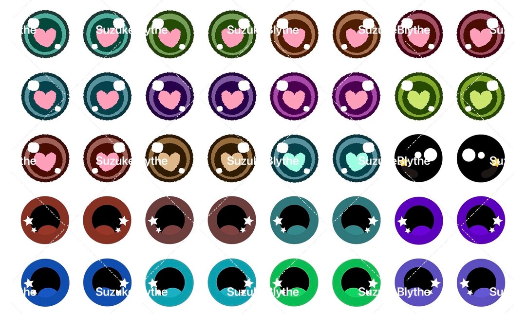 Blythe Doll Eye Chip Print Outs - Etsy