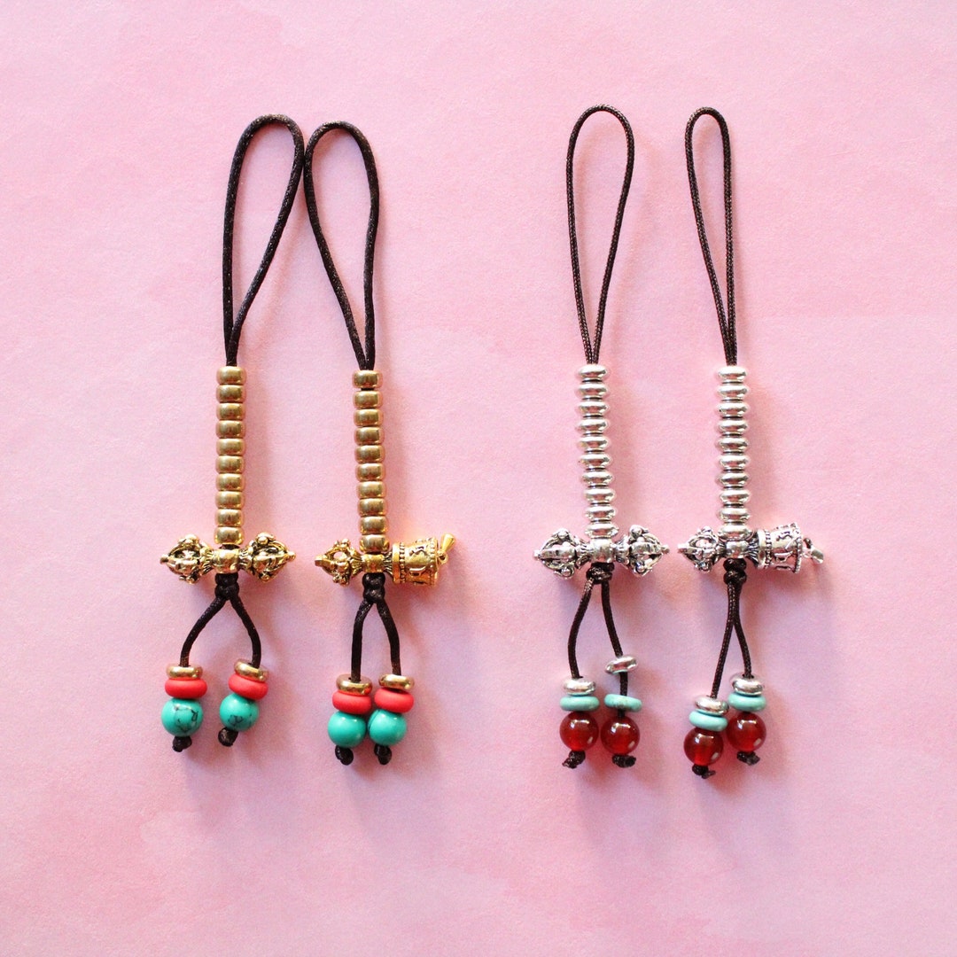 Bell & Dorje Copper Mala Counter for Mantra Reciter, Buddhist, Prayer ...