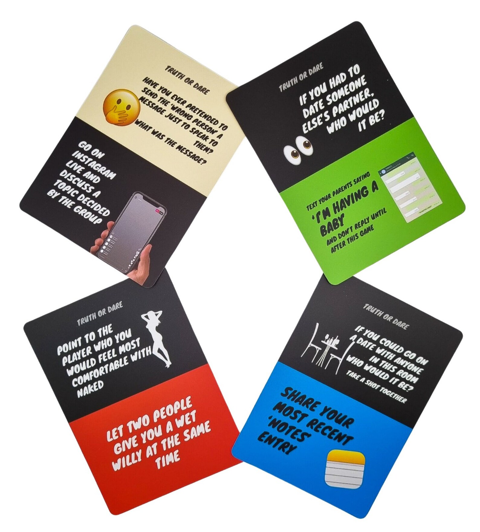 Unruly Choices A Wild Game of Truth or Dare Drinking Game Games Night ...