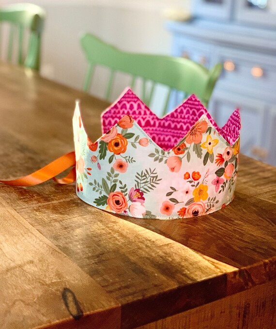 Kids Crown Fabric Crown Dress up Crown Personalized Crown - Etsy