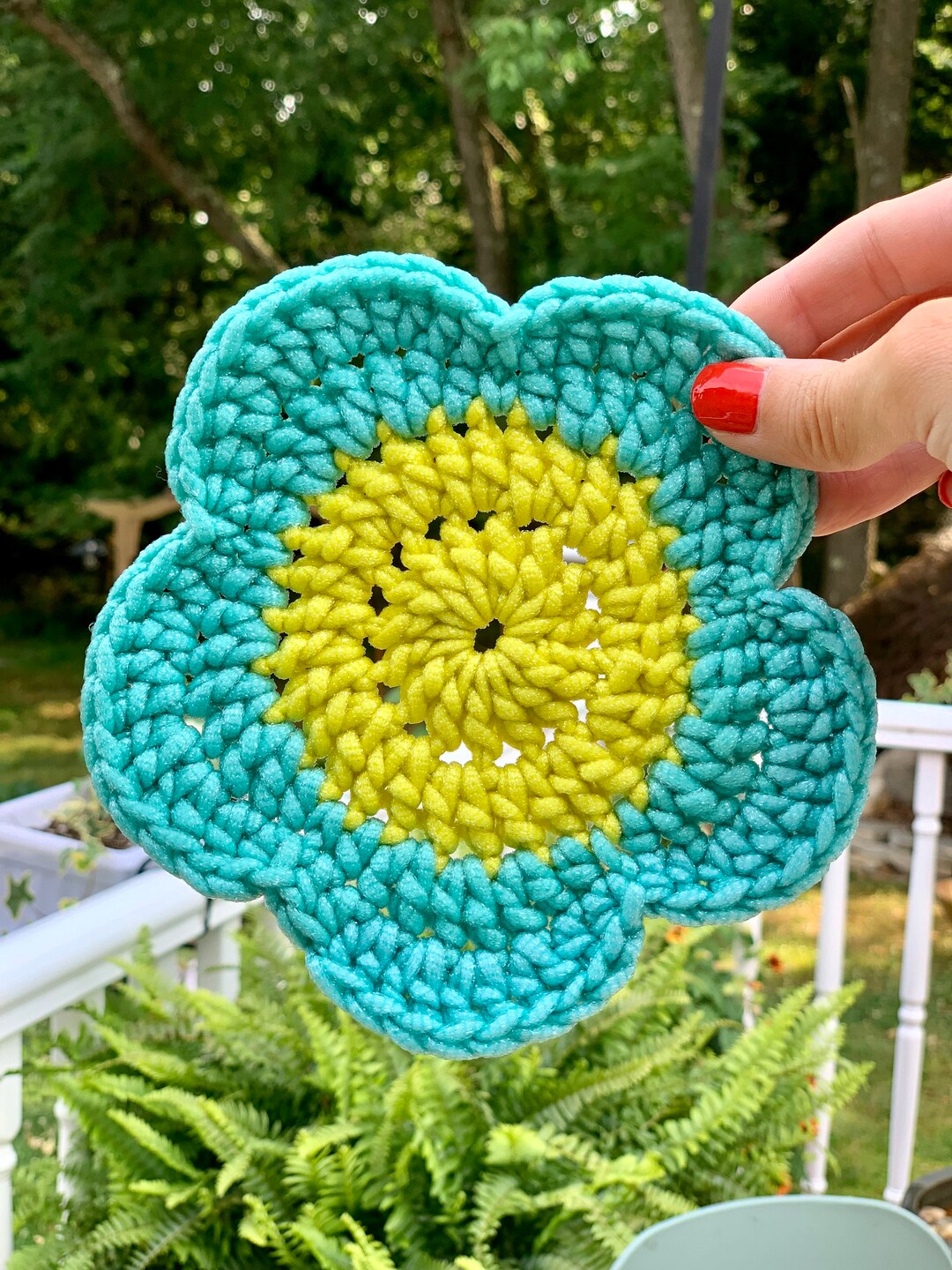 Flower Pot and Dish Scrubber - Etsy