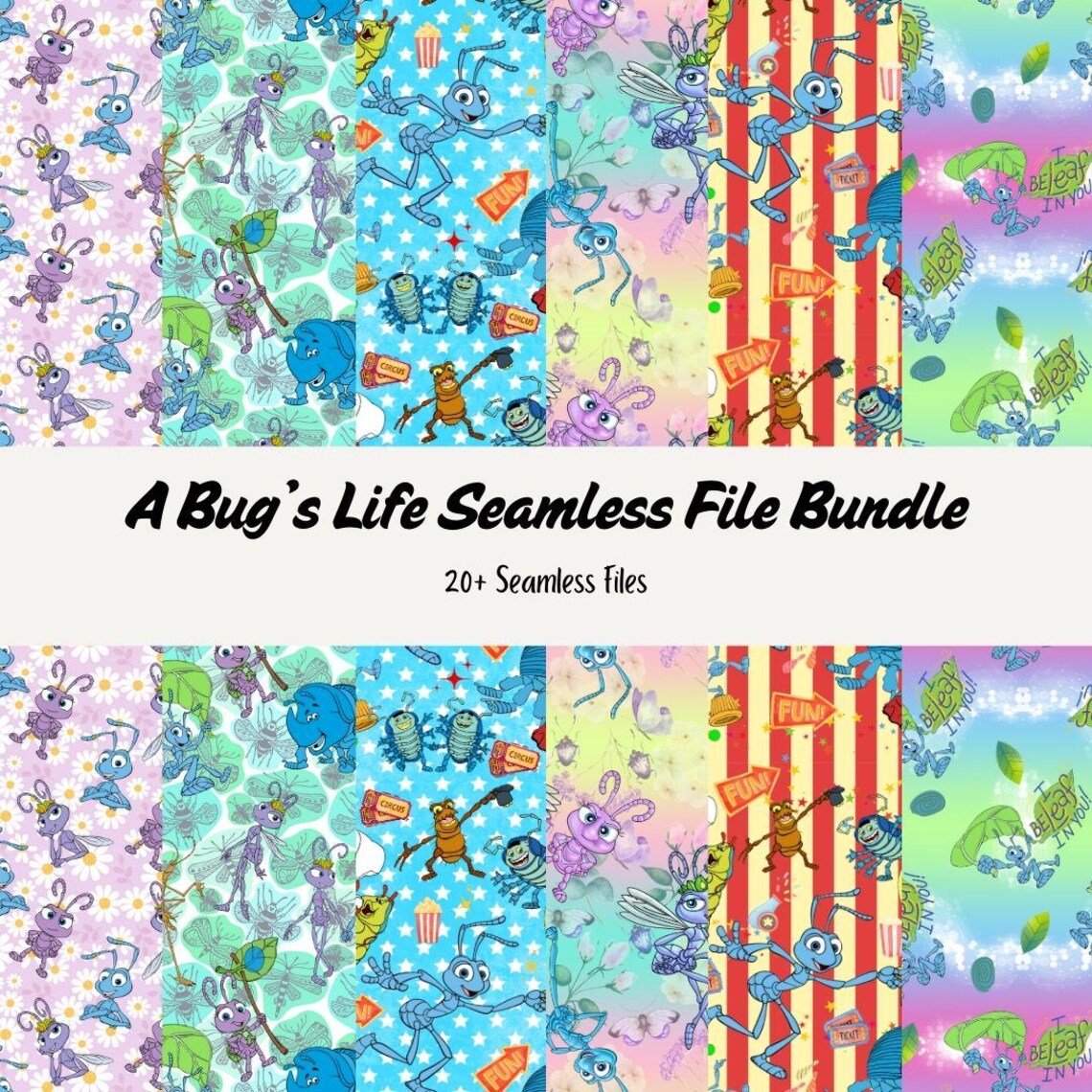 A Bugs Life Seamless File Bundle - Etsy