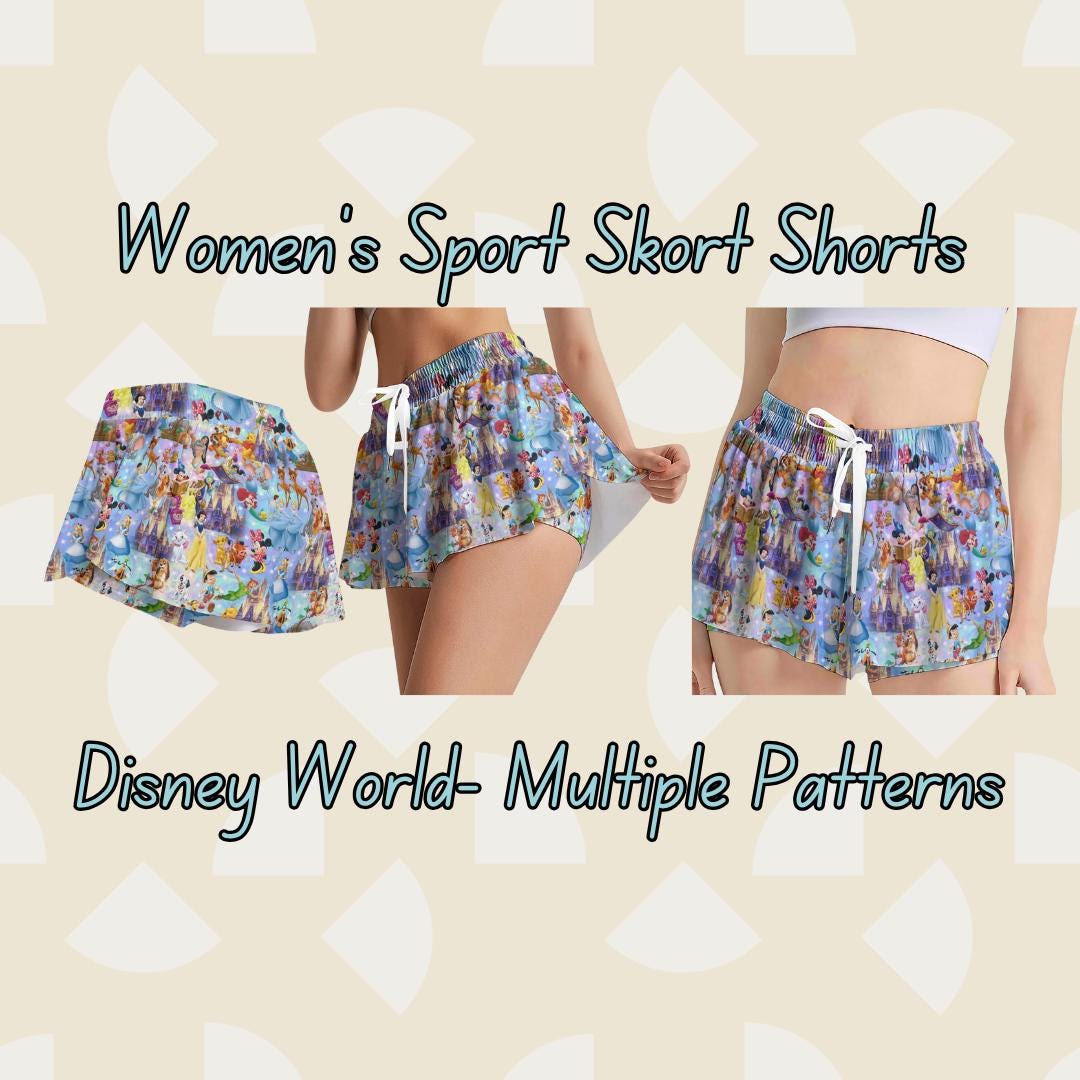 Disney World Women's Sport Skort's With Pocket - Etsy