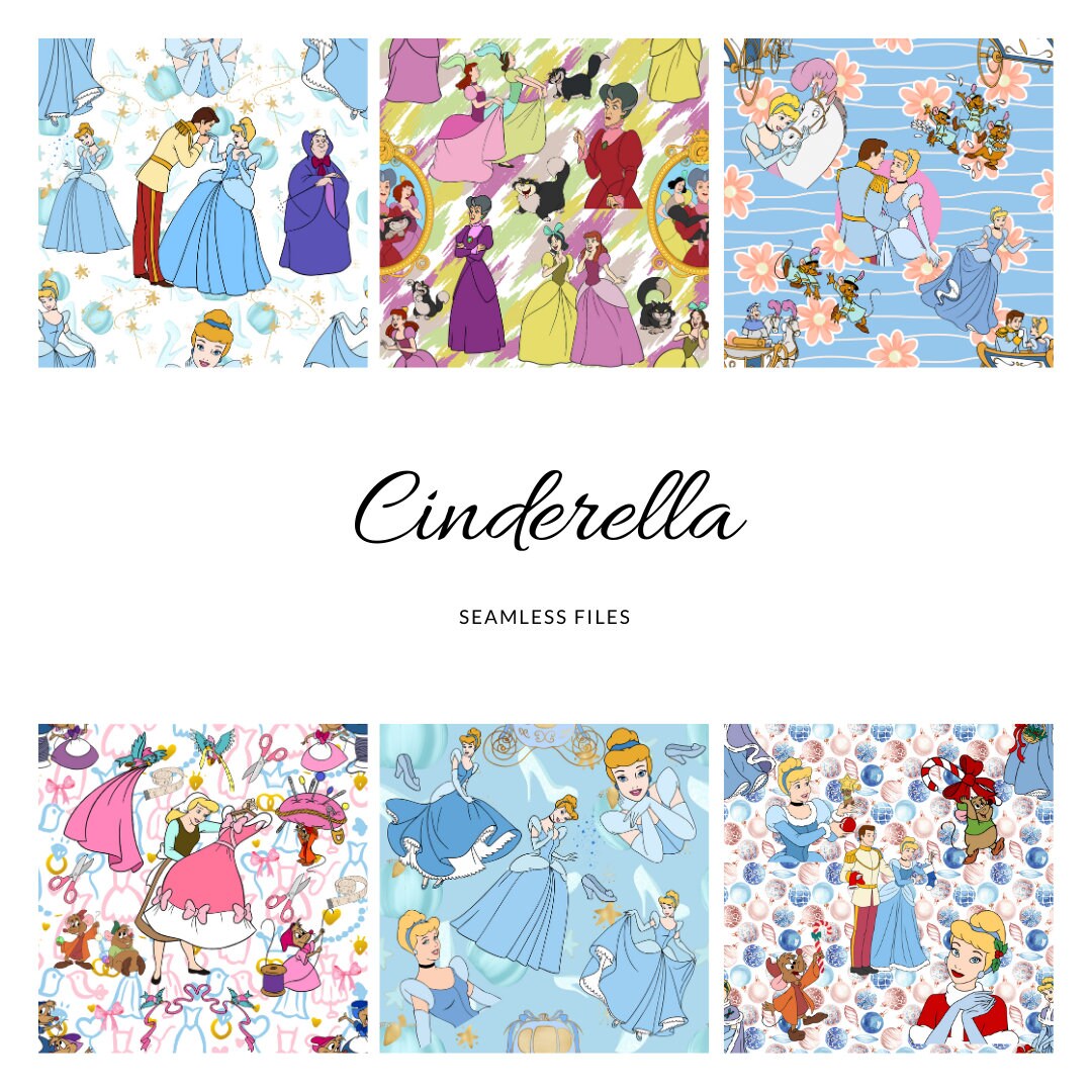 Cinderella Seamless File Bundle - Etsy