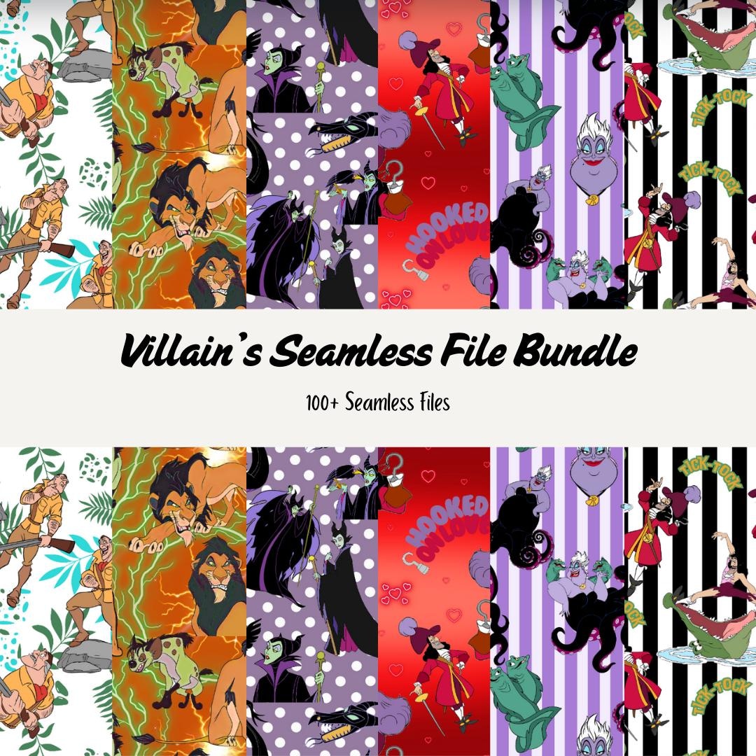 Villain's Seamless File Bundle - Etsy