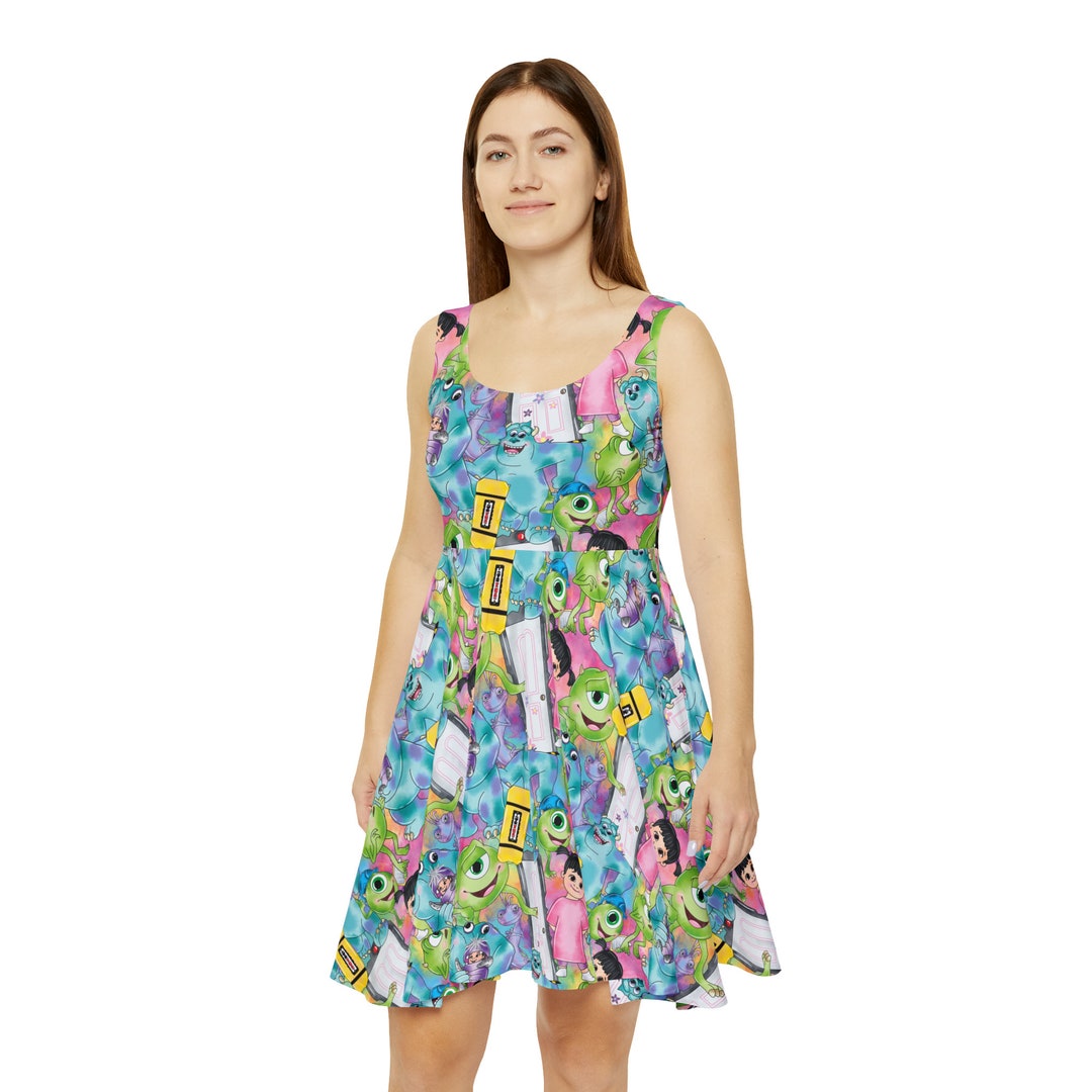 Monster's Inc Women's Skater Dress AOP - Etsy