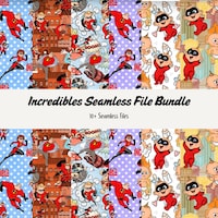 Incredibles Seamless File, Seamless Pattern, Fabric, Digital Paper ...