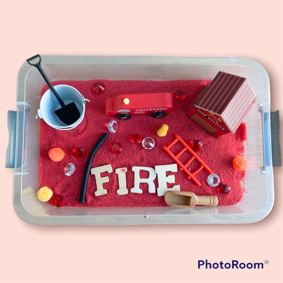 Firefighter Sensory Bin Fireman Sensory Bin Sensory Box | Etsy