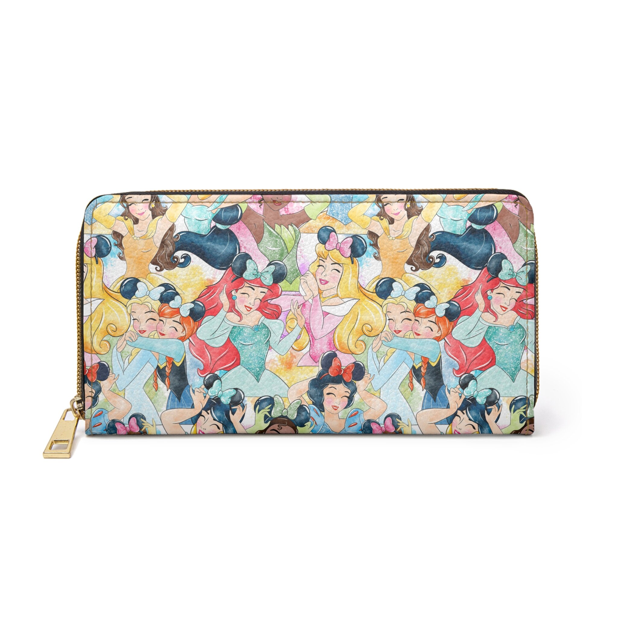 Disney Princesses With Mickey Ears Disney Leather Wallet, Cartoon ...