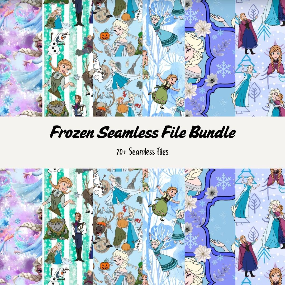 Frozen Seamless File Bundle - Etsy