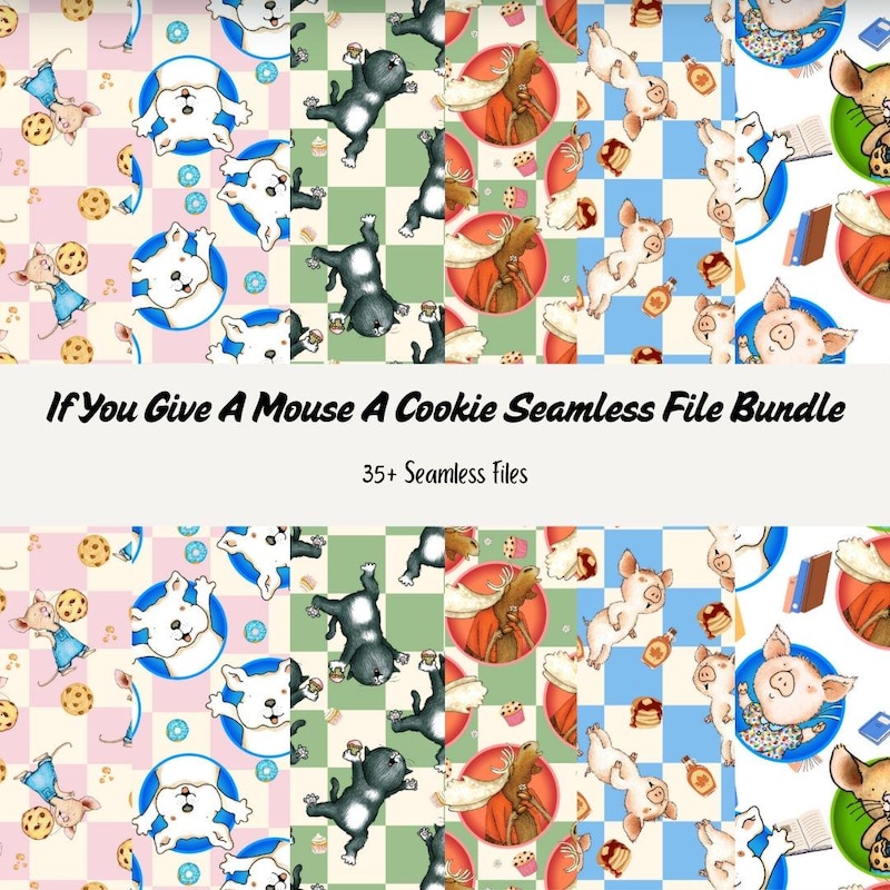 If You Give Mouse a Cookie Clipart - Etsy
