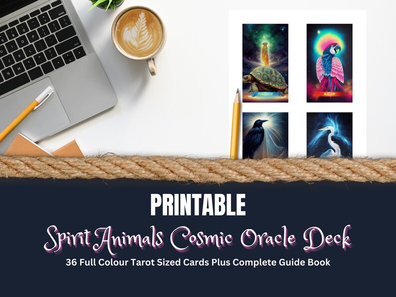 Printable Spirit Animals of the Cosmic Oracle Deck and Guide Book. - Etsy