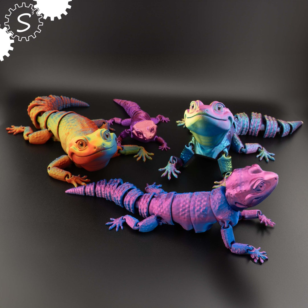 3D Printed Articulated Gecko | Fidget Toy | Gift | Stocking Filler ...