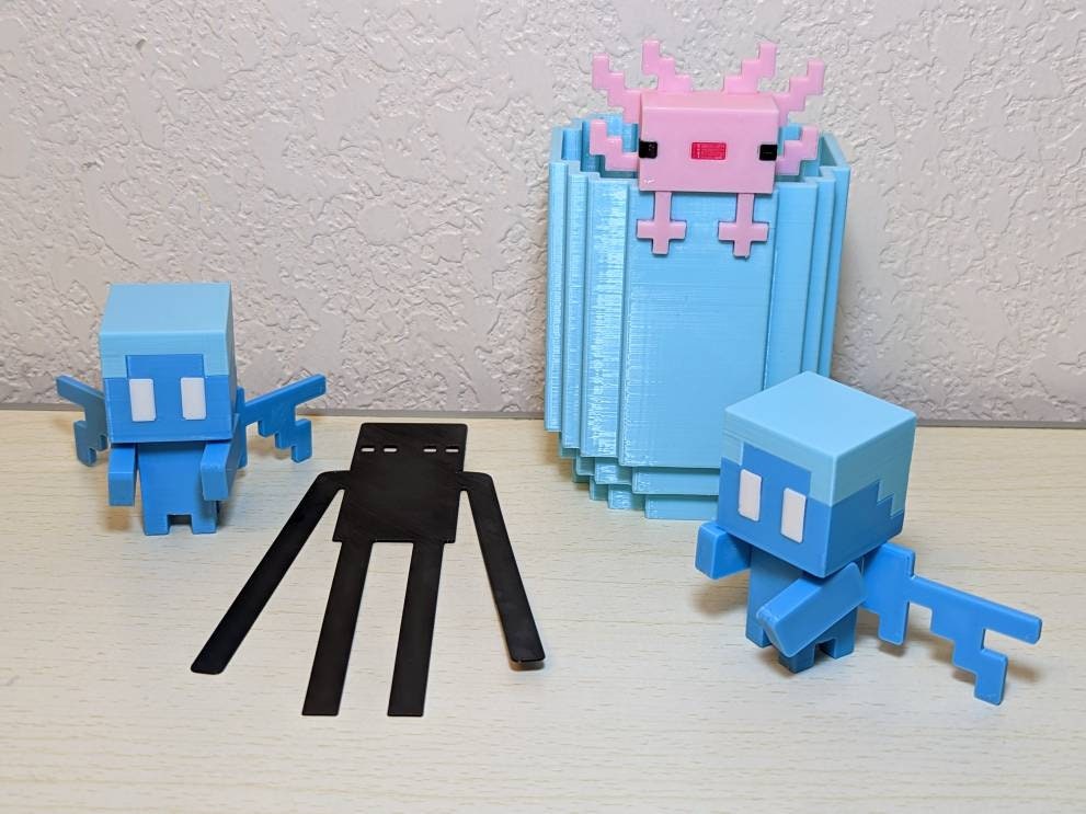 Minecraft-inspired Allay Toy 2.5 Inch Tall, Moveable Arms and Wings - Etsy