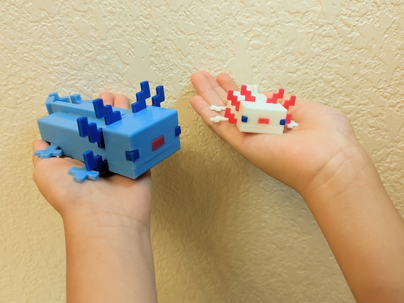 Minecraft Baby Axolotl Mini Toy 3.5 Inch Long Moveable Legs - Etsy