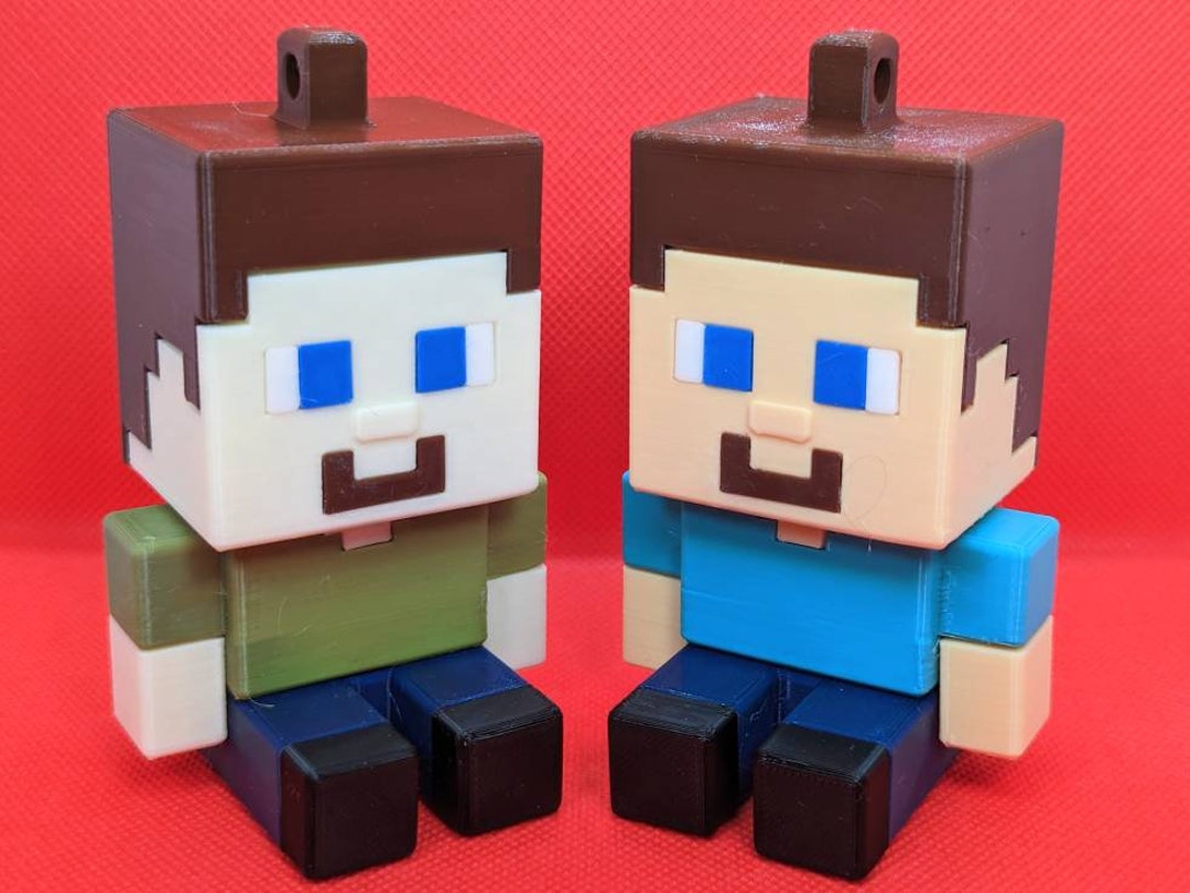 Minecraft Ornaments Steve Toy Figure for Christmas Holiday, Desktop ...