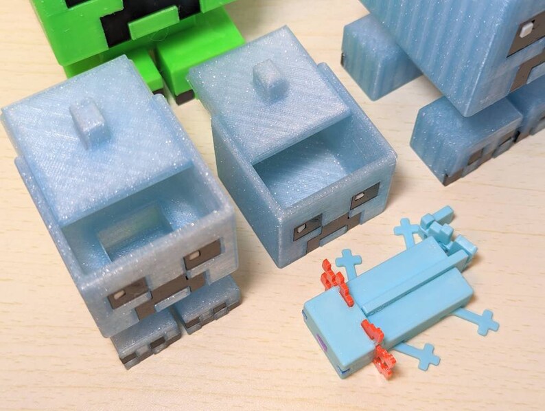Minecraft Charged Creeper Pencil Holder 4 Inch Tall Chibi Cute - Etsy
