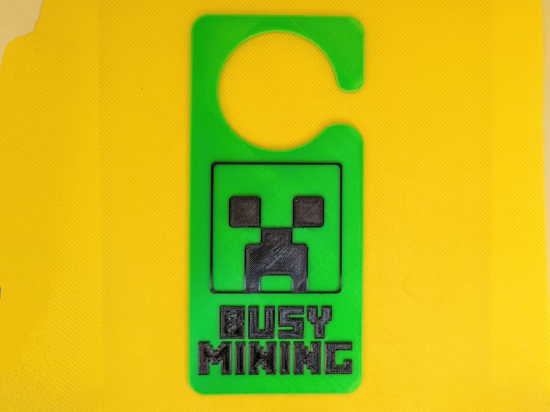Minecraft Creeper Personalized Door Hanger 3in Wide X 7in Tall - Etsy
