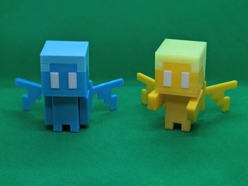 Minecraft-inspired Allay Toy 2.5 Inch Tall, Moveable Arms and Wings - Etsy