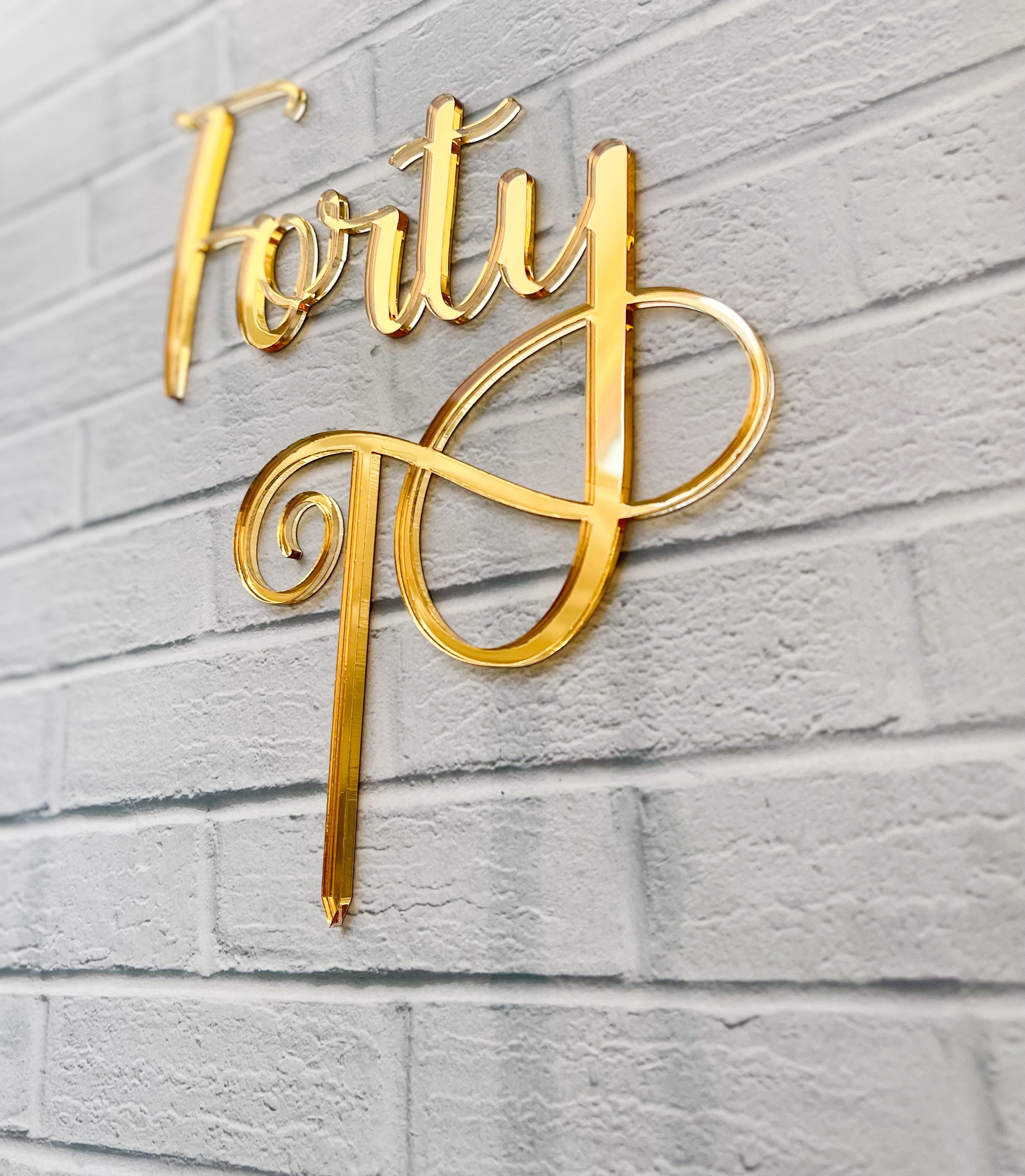 Age Cake Topper • Forty Cake Topper • Thirty • Fifty Cake Topper ...