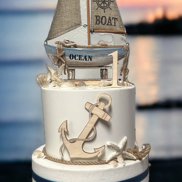 Nautical Cake Topper - Etsy