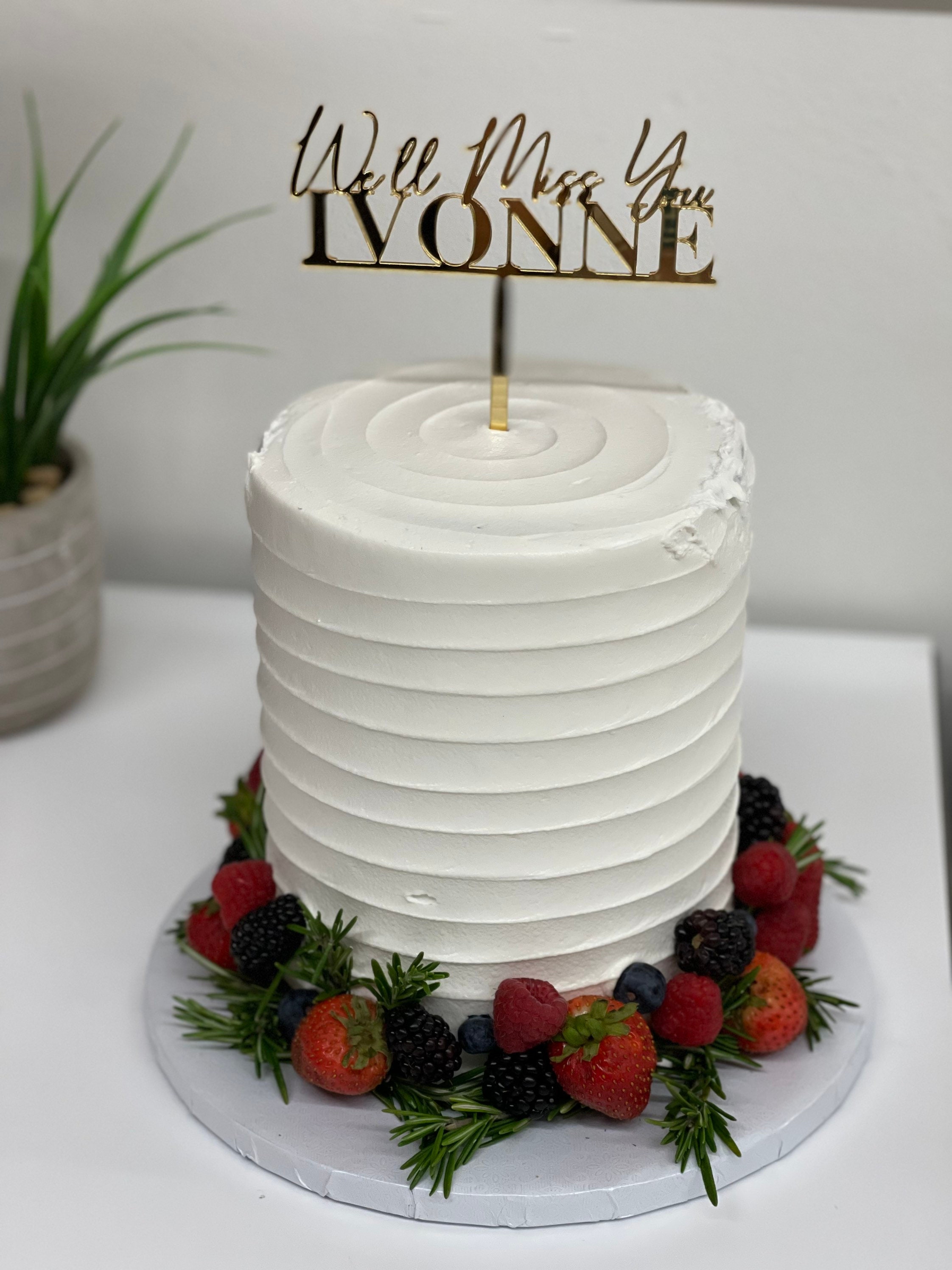 Miss You Cake Topper Farewell Cake Topper Retirement Cake - Etsy