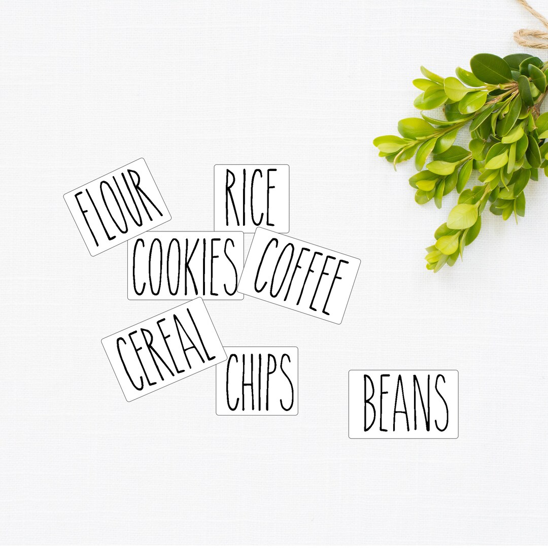 Pantry Labels Rae Dunn Inspired⎮canister Labels ⎮ Pantry Decals ...