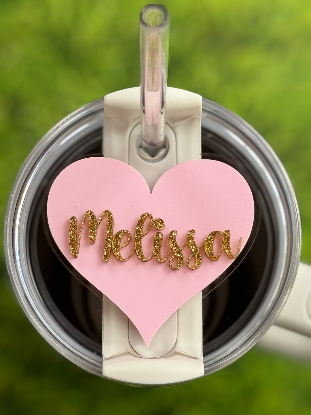 Personalized Stanley Tumbler Topper • Heart Stanley Topper • Stanley ...