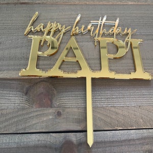 Happy Birthday Cake Topper • Personalized Cake Topper • Acrylic Cake ...
