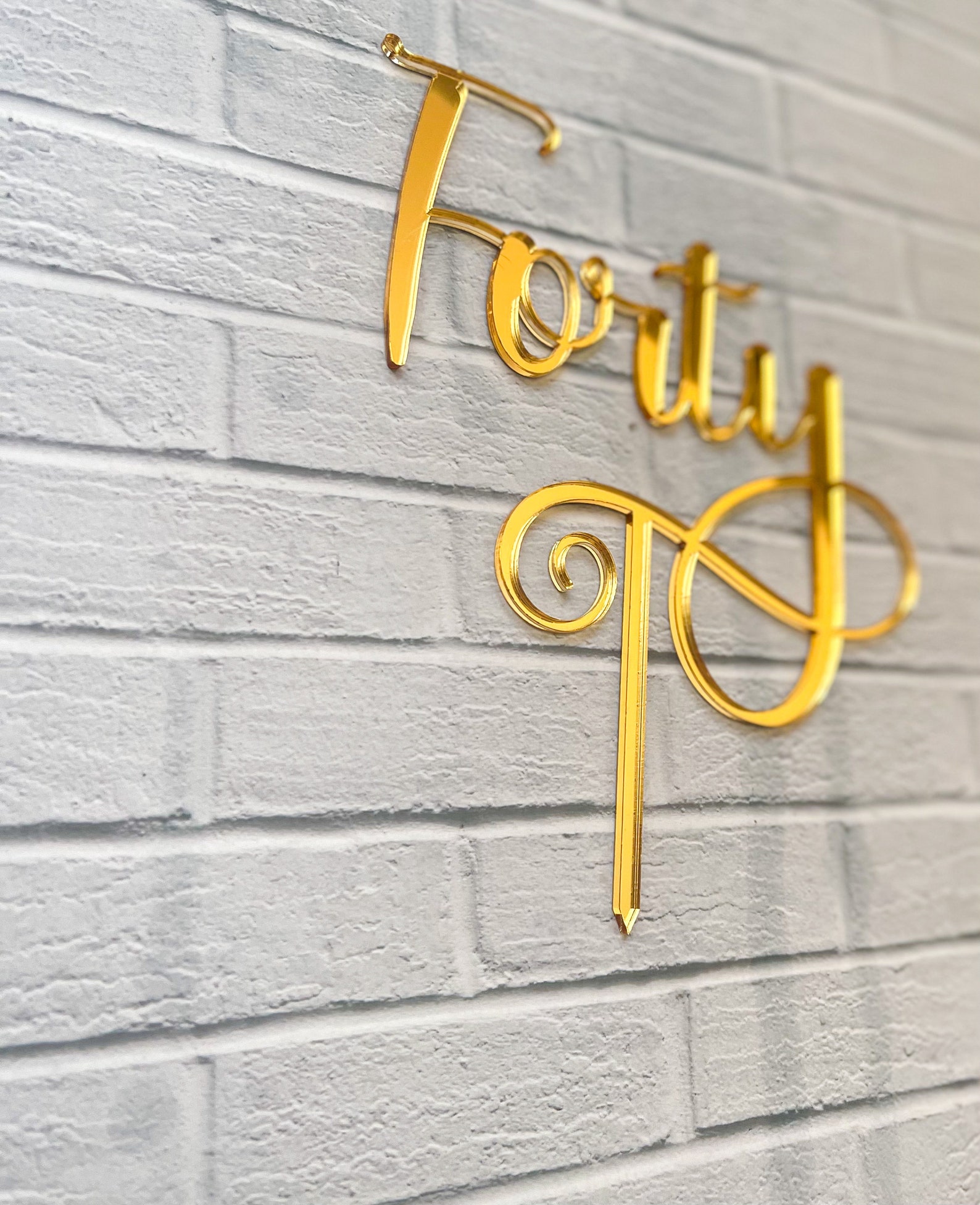 Age Cake Topper • Forty Cake Topper • Thirty • Fifty Cake Topper ...