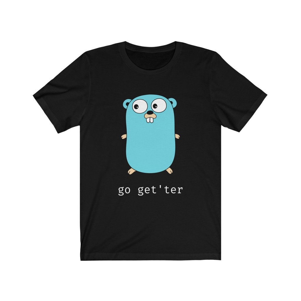 Go T-Shirt Golang T-Shirt Coding Tees Golang Gopher | Etsy