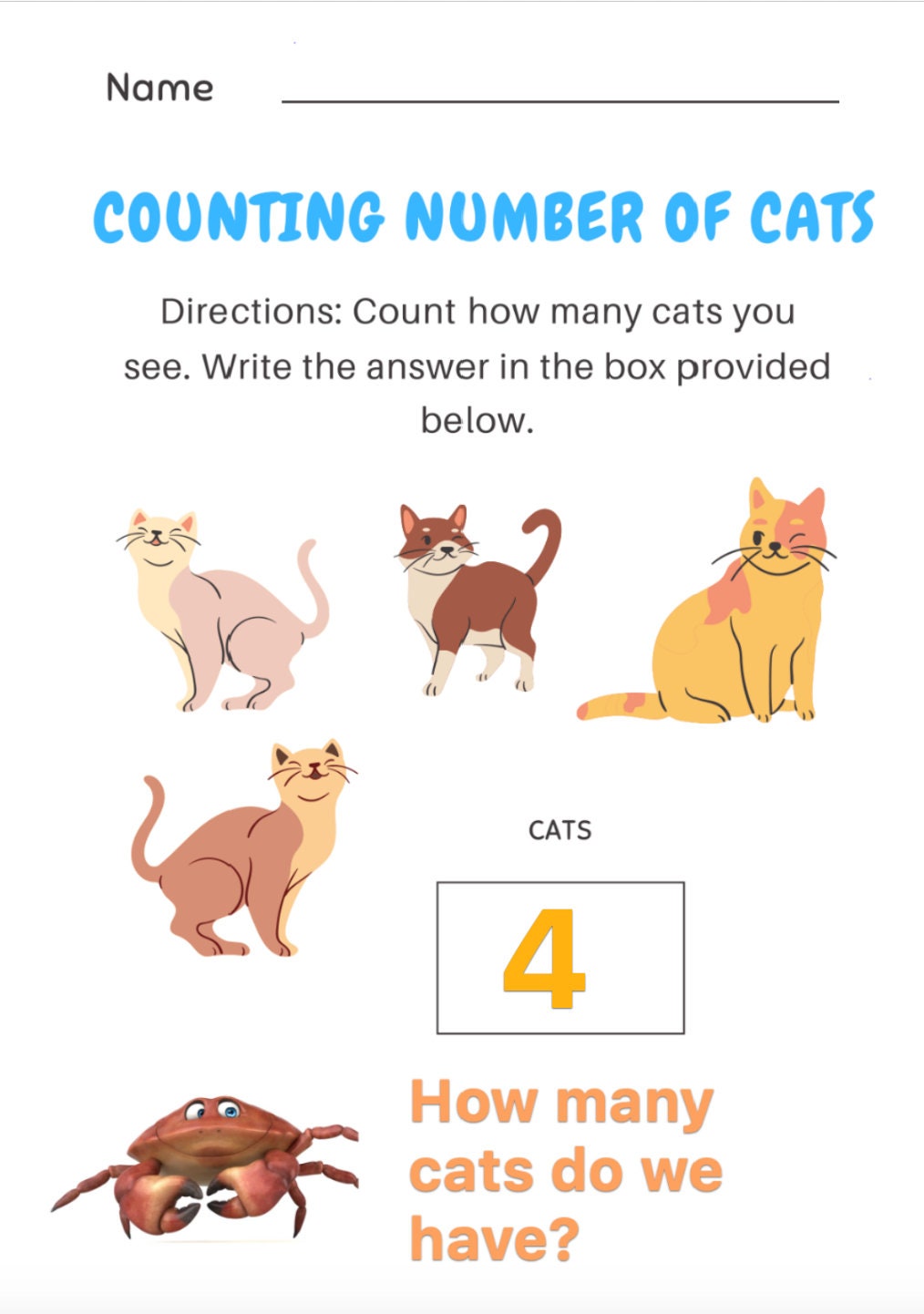 Counting Numbers 0-5 Worksheets and Answer Keys - Etsy