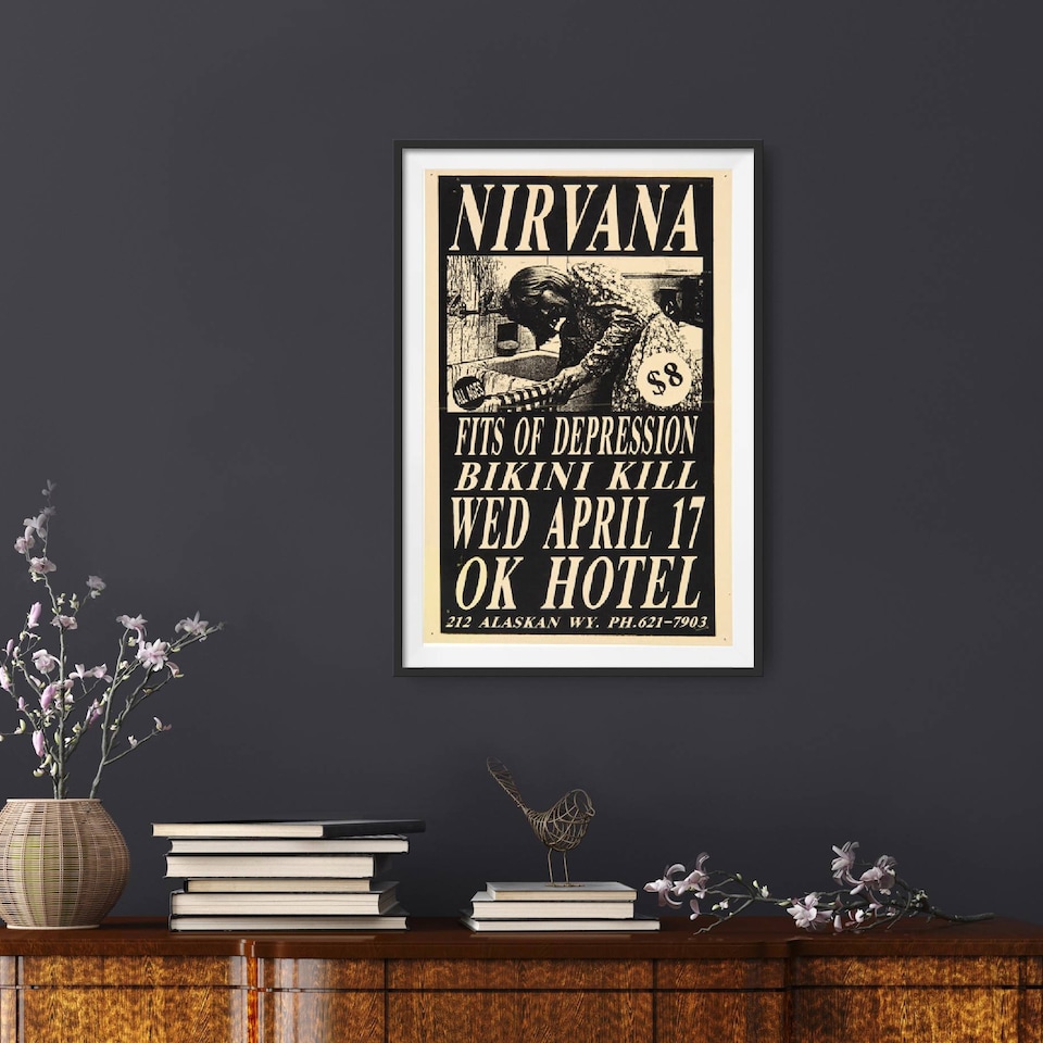 Nirvana-Gig Concert Poster sold by Artisan Fringed | SKU 23911796 ...