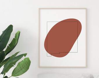 Alaska Print Boho State Map Art Downloadable Gallery Wall - Etsy