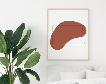 Alaska Print Boho State Map Art Downloadable Gallery Wall - Etsy