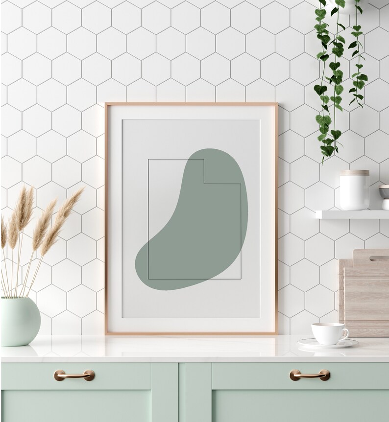 Utah Print Boho State Map Art Downloadable Gallery Wall - Etsy