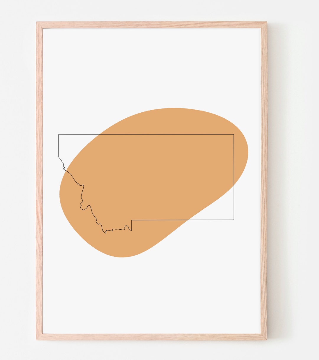 Montana Print Boho State Map Art Downloadable Gallery Wall Where We ...