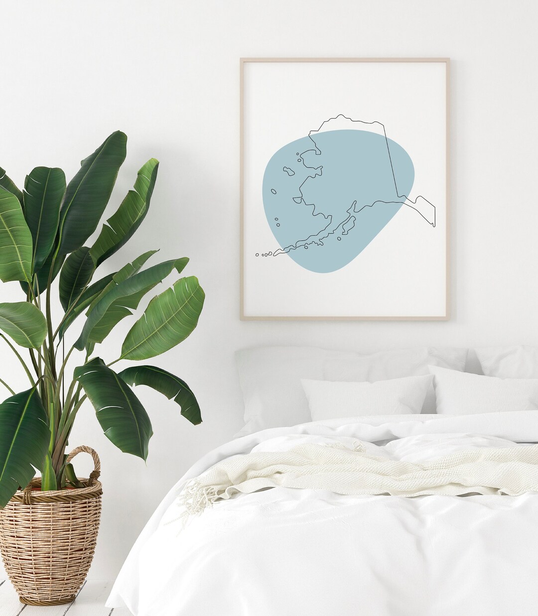 Alaska Print- Boho State Map Art - Downloadable Gallery Wall - State ...