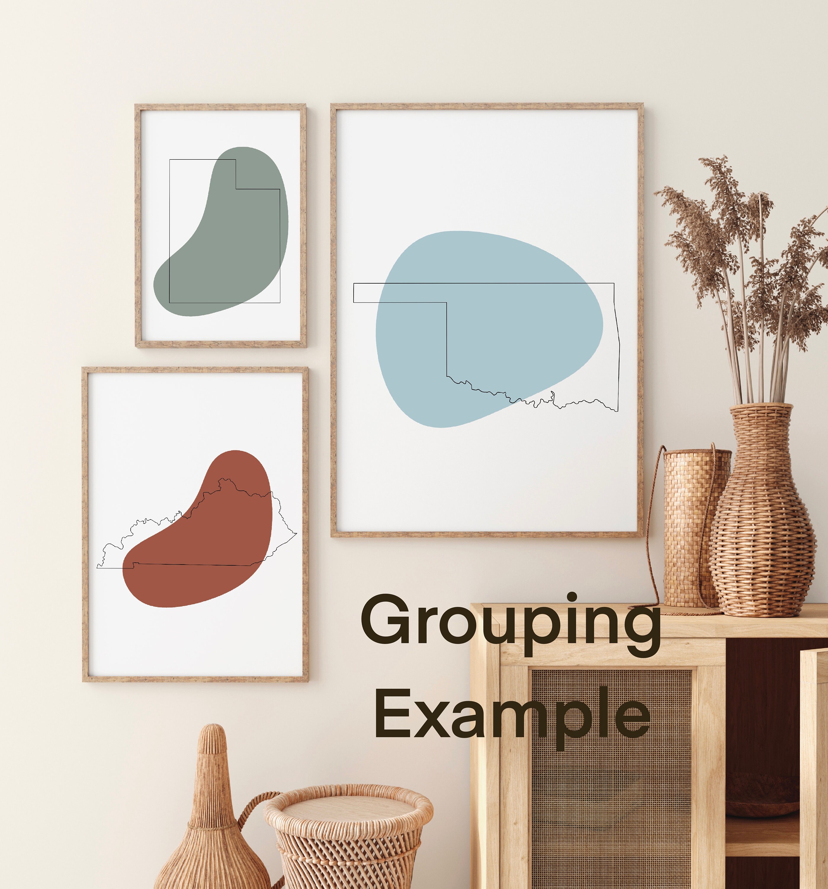 Utah Print Boho State Map Art Downloadable Gallery Wall - Etsy