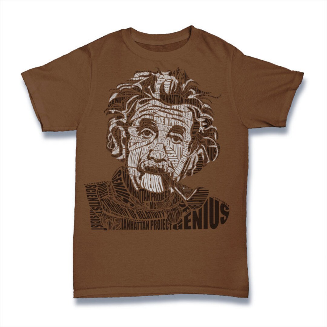 Einstein Vector Calligram Design – Pop Culture Illustration in EPS, CDR ...