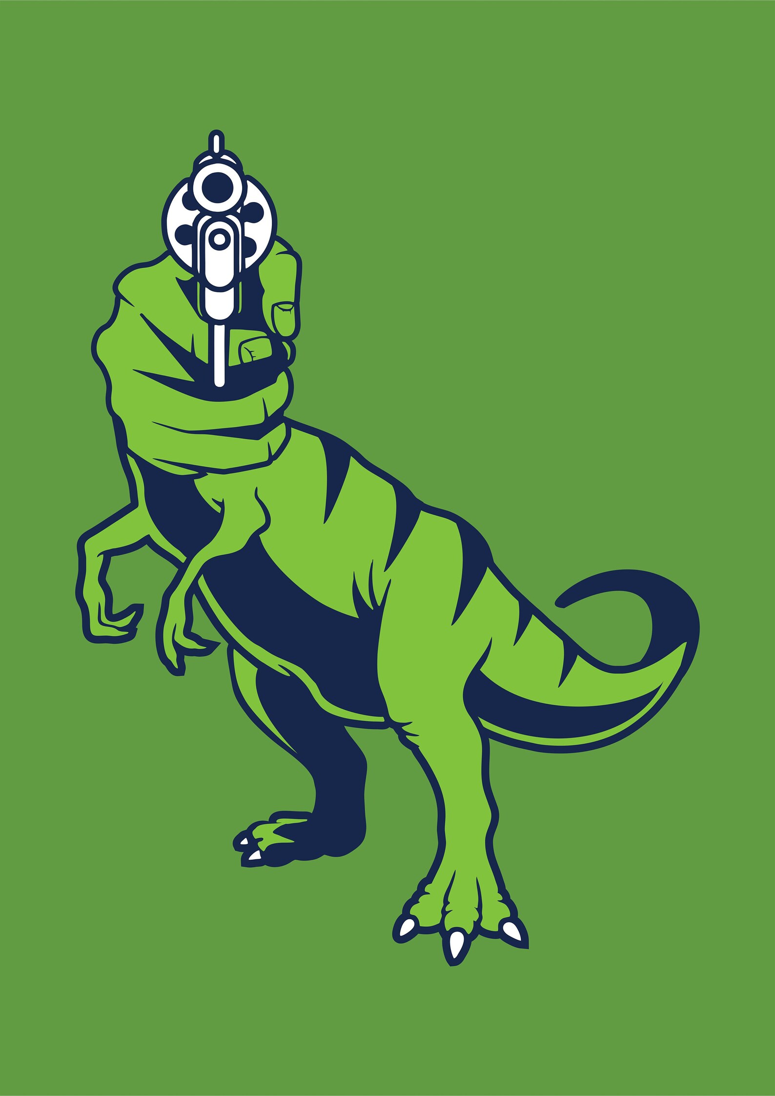 T-rex Gun Vector Abstract Design Pop Culture Illustration in EPS, CDR ...