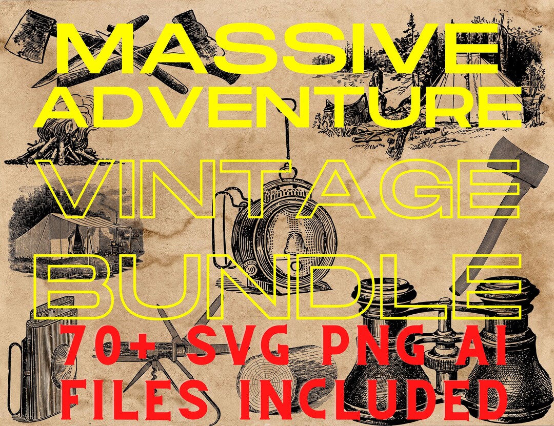 Massive Vintage Vector Etching Designs – Vintage Adventure Illustration ...