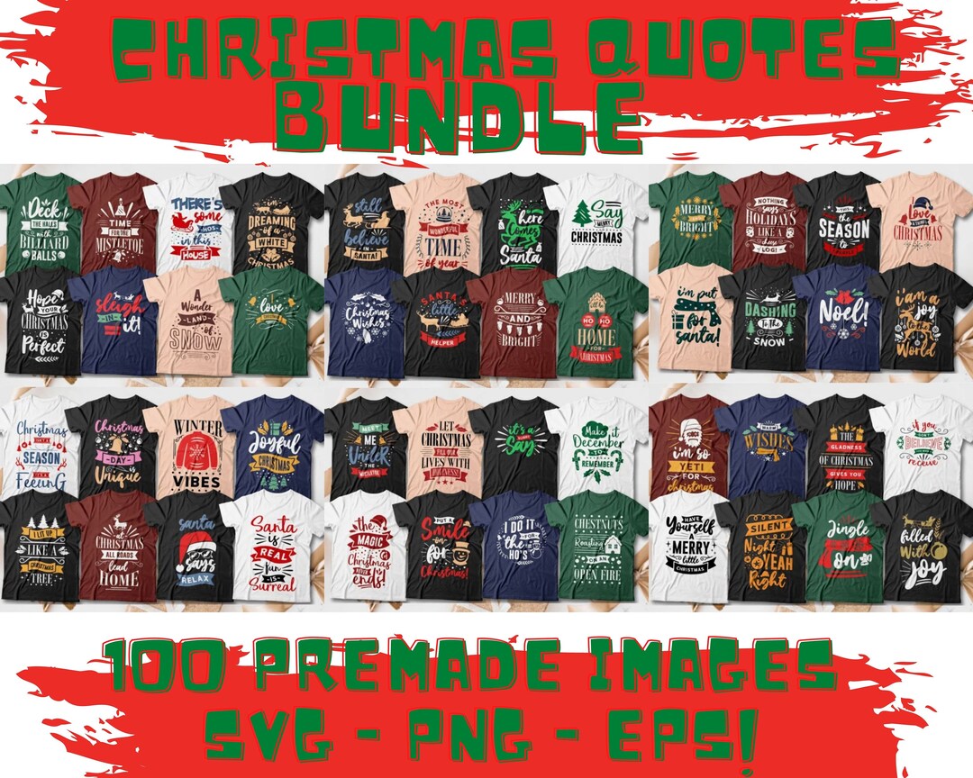 100 Layered SVG Files, Christmas PNG, Merry Christmas Svg, Winter Svg ...