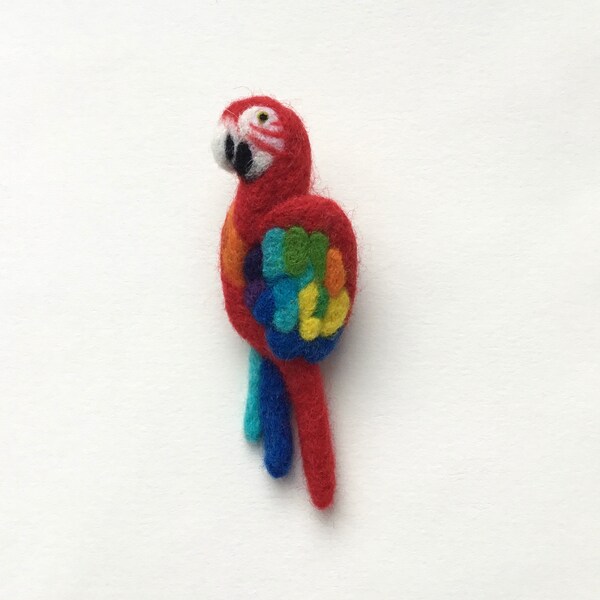 Needle Felted Parrot - Etsy