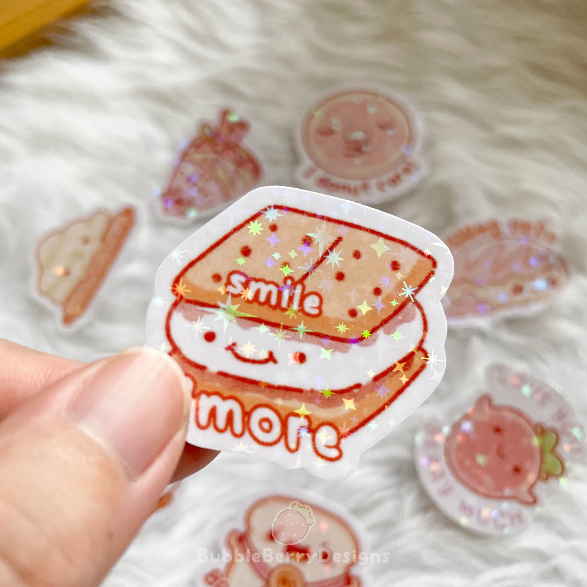 Cute Kawaii Dessert Foods Puns Die Cut Vinyl Sticker Pack / Sticker ...